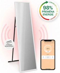 Klarstein La Palma 900, infračervený ohřívač 2 v 1, smart, 40 x 160 cm, 900 W, zrcadlová přední strana