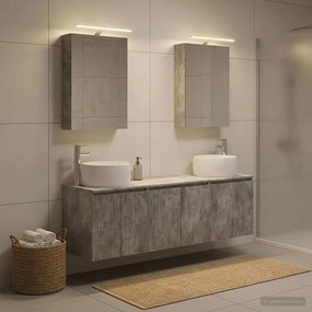Sada koupelnových skříněk 5 ks Betonově šedá Kompozitní dřevo 3406514