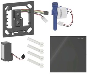 Geberit - Elektronické ovládání splachování pisoárů typ 40, síťové napájení, easy to clean, Bluetooth, matná černá 116.024.14.1