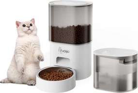 Automatické krmítko pro kočky fudajo – 3 L, 2,5 L, bílá (65290)