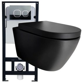 WC Set 43: Toaleta B-8030R černá