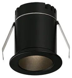 ACB Iluminacion Zapuštěné LED bodové svítidlo DOT, ⌀ 45 mm, 3W, CRI90 Barva: Černá, Teplota světla: 2700K