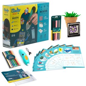 3Doodler 3D Pero Start+ Bundle - 147 náplní, 12 šablon, 9 karet aktivit, podložka