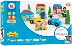 Bigjigs Rail Velká sada příslušenství dřevěné vláčkodráhy / od 3 let