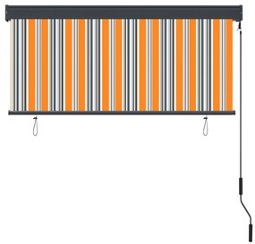 vidaXL Marketos Venkovní roleta 140 x 250 cm žlutomodrá