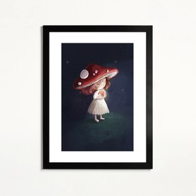 Lucie Sobelová Lucie Sobelova | Muchomůrka Rám: Černý, Velikost: 30 x 20 cm