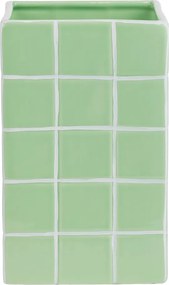 Butlers TILES Váza 22 cm - mátová