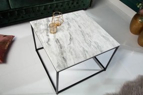 Konferenční stolek Elements bílý mramor 50cm