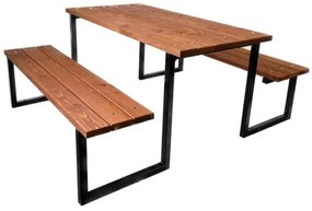 Zahradní set DAVID, stůl + 2x lavička