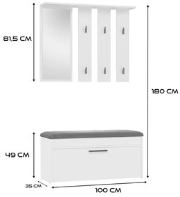 FALCO Předsíňová sestava Pargas Odstín: Dub artisan