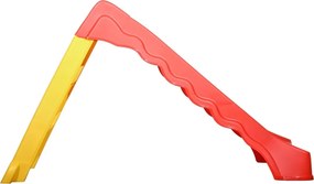 vidaXL Skládací skluzavka pro děti dovnitř i ven červená a žlutá [92578]