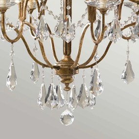 Luxusní lustr Elstead Valentina 72 cm 6xE14 Starý bronz