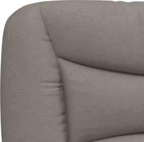 Postel s matrací Hvar taupe 160 x 200 cm textil 3208545