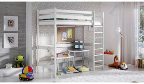 Dětská vyvýšená postel Samio Zp 004 80x180 - bílá