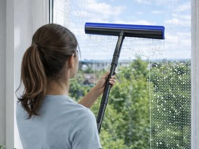 Verk Group Gumovo-silikonový smeták s kovovou rukojetí 120 cm