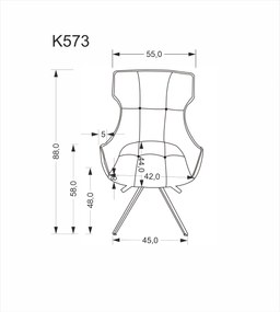 HALMAR K573 židle béžová