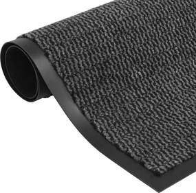 Protiprachové rohožky 2 ks obdélník všívané 80x120 cm antracit 3051609