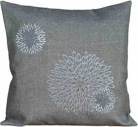 Šedý povlak na polštář v moderním designu 40 × 40 cm