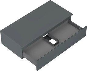 Mexen Orio, koupelnová skříňka 100 cm s horní částí, 1 zásuvka, grafitová matná, 91A10-10023-1-BFC66