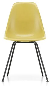 Eames Fiberglass Chair DSX černě lakovaná okrová Vitra