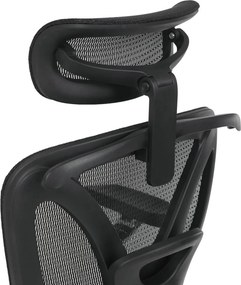 Kancelářská židle, synchronní mechanismus, černá síťovina, KA-B2363 BK – Barva (vyberte): černá (78 x 68) cm Šedá
