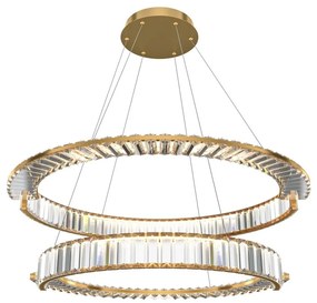 Maytoni P097PL-L90G4K - LED Lustr na lanku KRONE LED/90W/230V pr. 80,5 cm zlatá