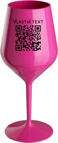 Personalizovaná nerozbitná sklenice s QR kódem