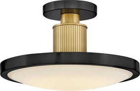 Stropní LED světlo Elstead Kieran 32W černá, mosaz 36 cm