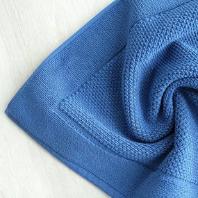 Koupelnová předložka CASA PURA - královská modrá - GOTS