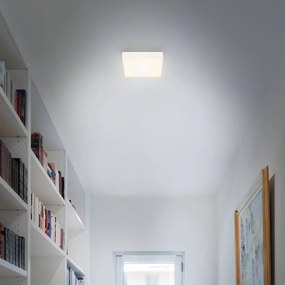 Stropní svítidlo LED Flame, 15,7 x 15,7 cm, bílé