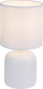 Rabalux Bílá stolní lampa Daphni pro žárovku E14 74052