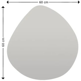 Nástěnné zrcadlo BESSO 60x60 cm černá