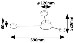 Rabalux 71275 - LED Nástěnné svítidlo AMADEO LED/10W/230V 3000K