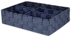 Organizér na prádlo a doplňky Compactor Toronto - 5 dílný, 32 x 25 x 8 cm, modro-šedý