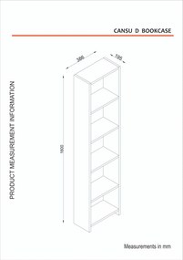 RURI skandinávská knihovna, bílá