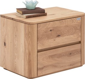 XXXLutz NOČNÍ STOLEK, divoký dub, barvy dubu, 60/45/38 cm Valnatura - 002054000204