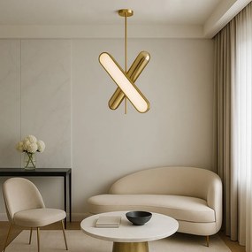 Toolight - LED závěsné svítidlo APP832-CP, zlatá, OSW-01049