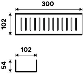 Nimco Police do koupelny, do sprchy 2091-H-30-90