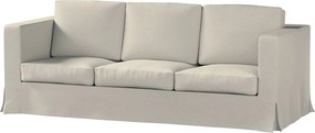 Potah na pohovku IKEA Karlanda 3-místná nerozkládací, dlouhý barva béžová látka pletený vzor