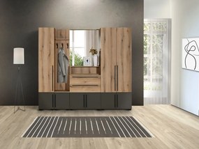 Předsíňová sestava Leonidas 3 - artisan/šedá