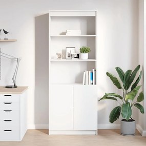 Skříň highboard bílá 70 x 35 x 180 cm kompozitní dřevo 3328471