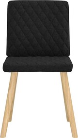 Jídelní židle 6 ks černé textil 3315493
