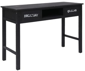 284161 vidaXL Konzolový stolek černý 110 x 45 x 76 cm dřevo
