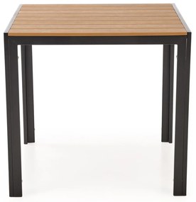 Zahradní stůl Fierro 80 cm hnědý/černý