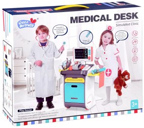 RKToys Dětský lékařský vozík s RTG a EKG Medical