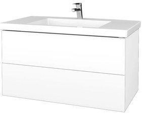 Dřevojas Koupelnová skříňka VARIANTE SZZ2 100 Varianta: N01 Bílá lesk / M01 Bílá mat