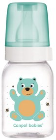 CANPOL BABIES Lahev s potiskem CUTE ANIMALS 120ml - zelená