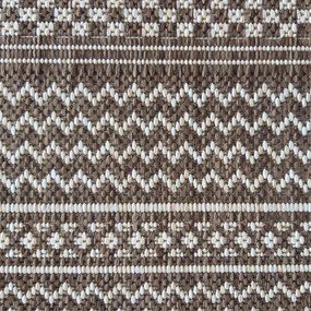 Skandinávský světle hnědý koberec s jemným vzorováním Šířka: 80 cm | Délka: 150 cm