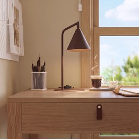Sollux Lighting Stolní lampa NOX hnědá