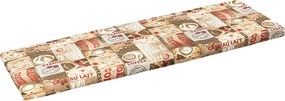 Bellatex Sedák na lavici hladký Hnědá,Červená 40x120 cm